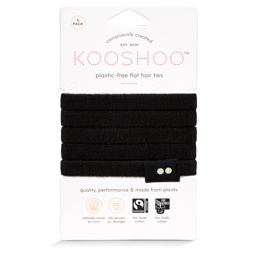 KOOSHOO Plastic Free Hair Ties - ecoLiving.co.uk