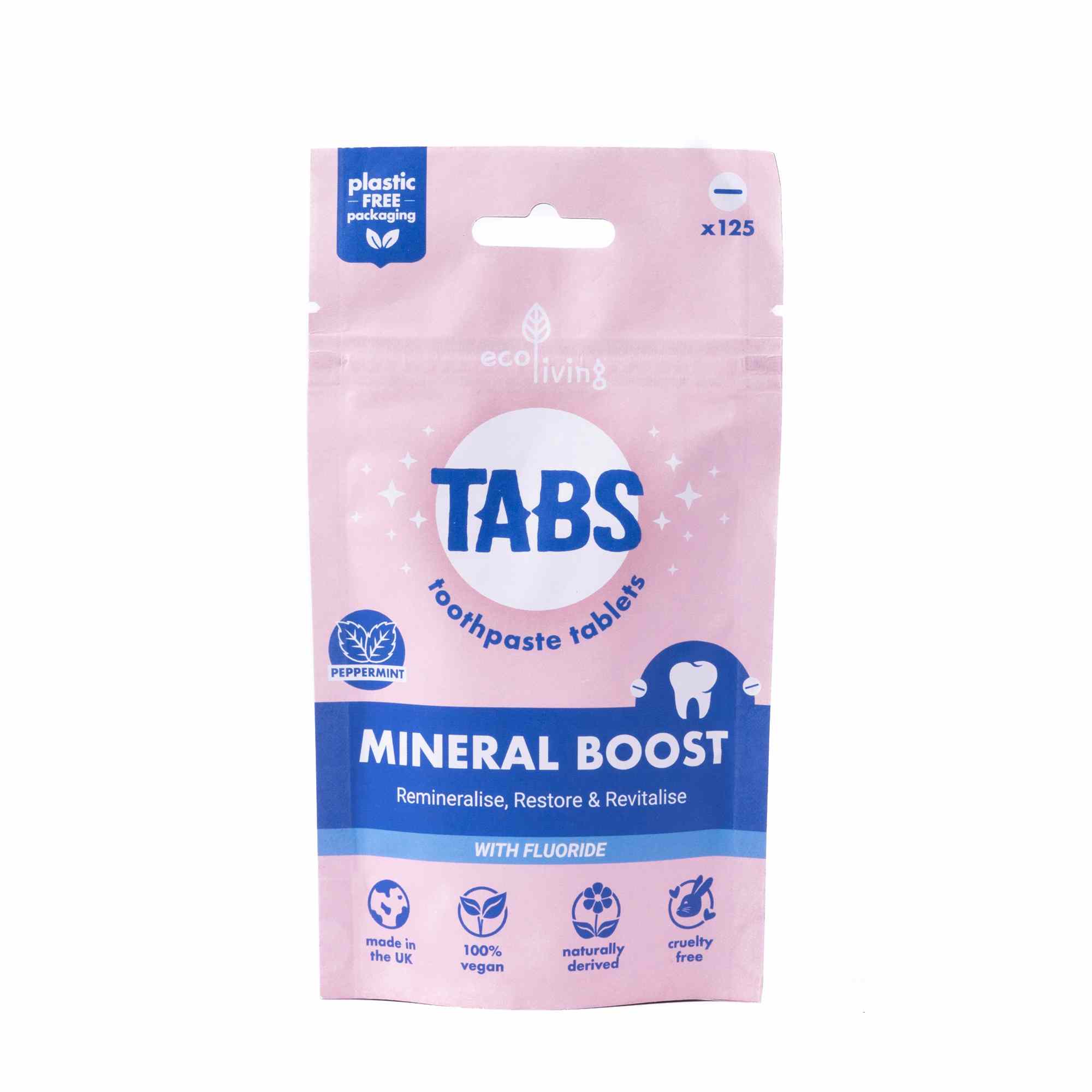 Mineral Boost Toothpaste TABS - ecoLiving.co.uk