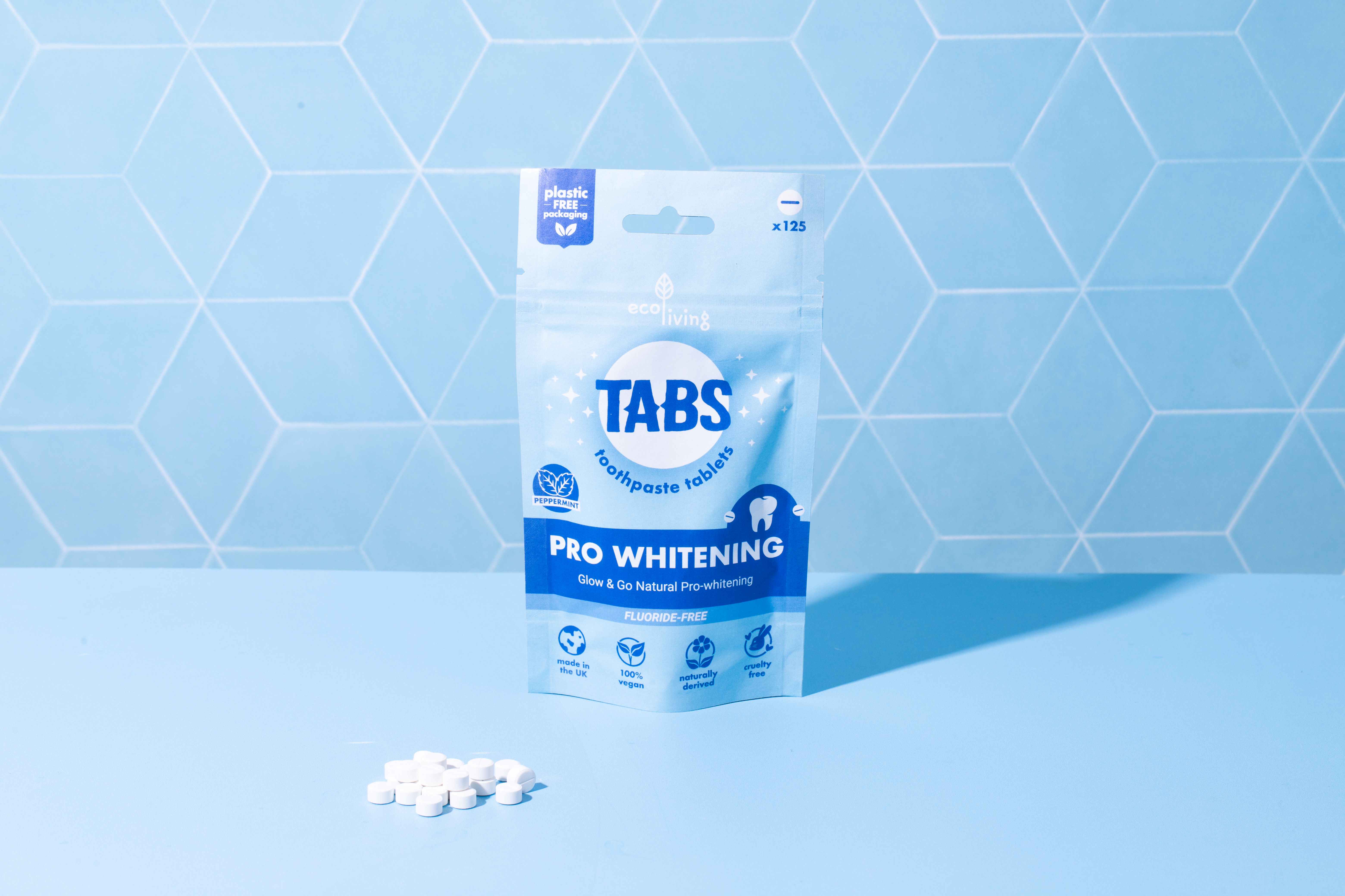 Pro Whitening Toothpaste TABS - ecoLiving.co.uk