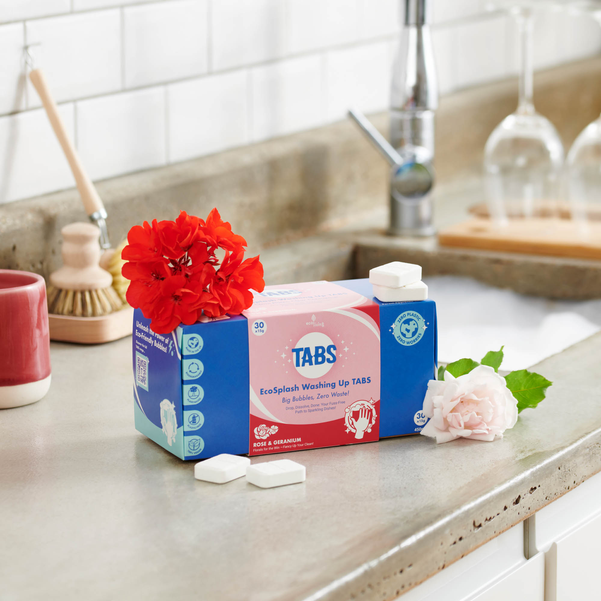 TABS Washing Up Tablets EcoSplash UK - ecoLiving.co.uk