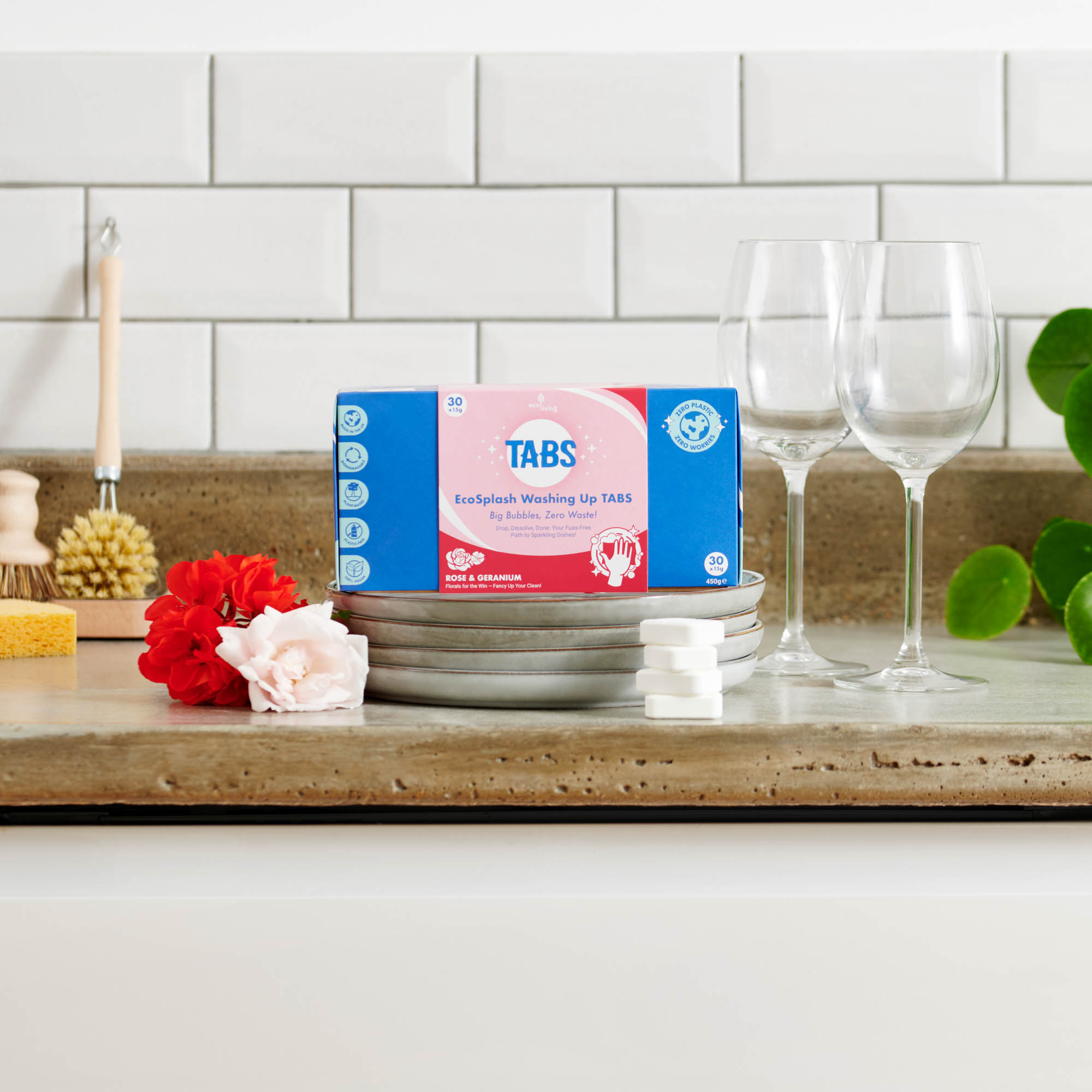 TABS Washing Up Tablets EcoSplash UK - ecoLiving.co.uk