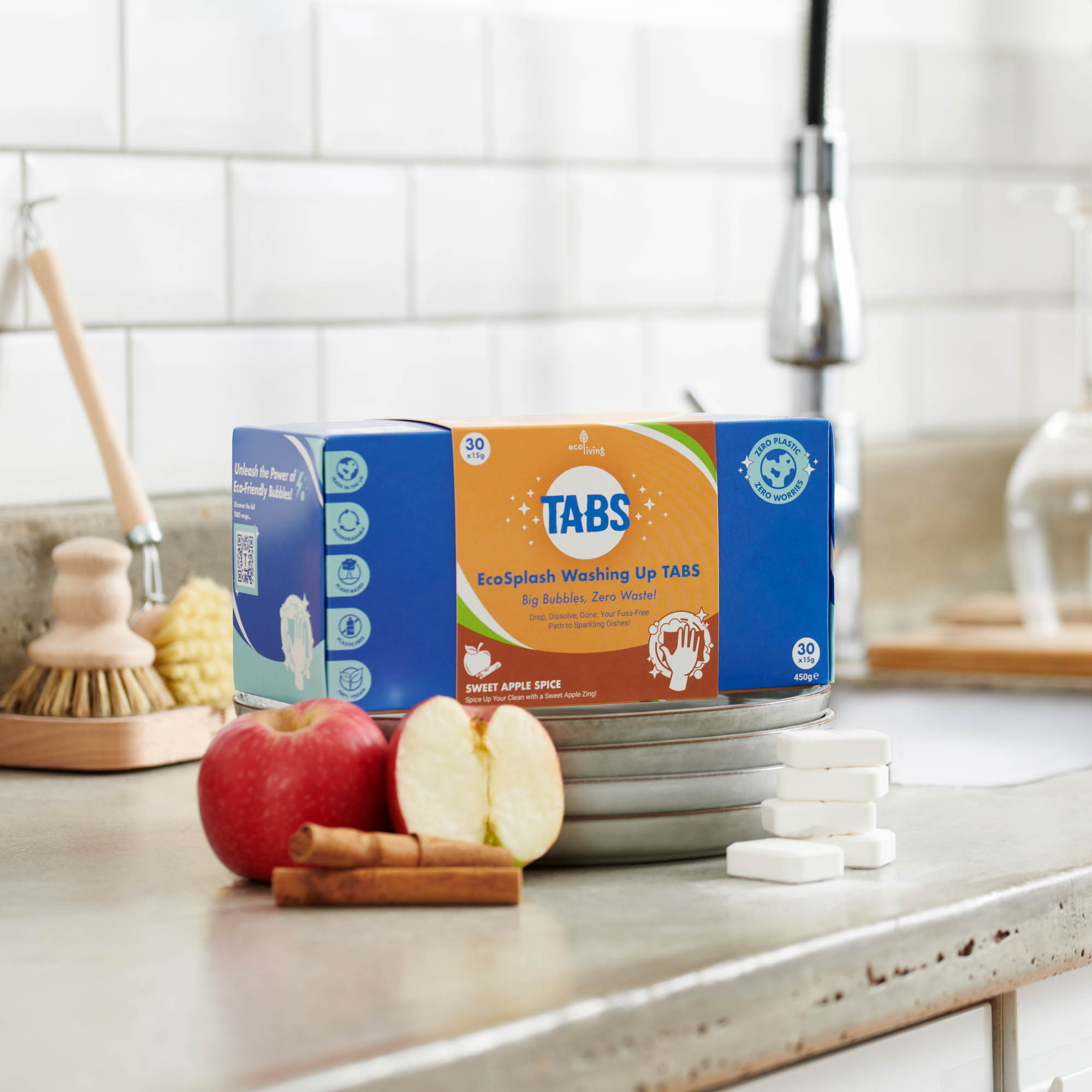 TABS Washing Up Tablets EcoSplash UK - ecoLiving.co.uk