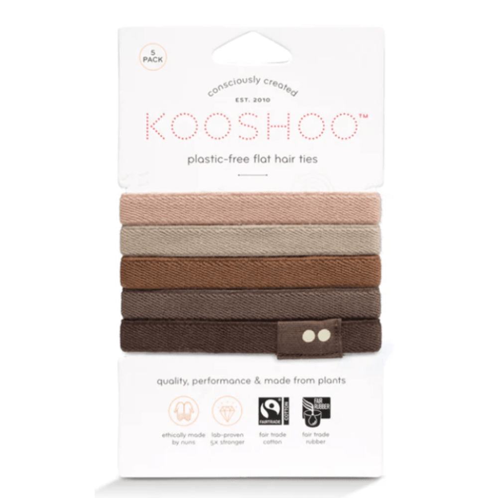 KOOSHOO Plastic Free Hair Ties - ecoLiving.co.uk