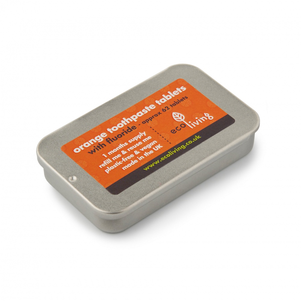 Toothpaste Tablets - Orange - ecoLiving.co.uk
